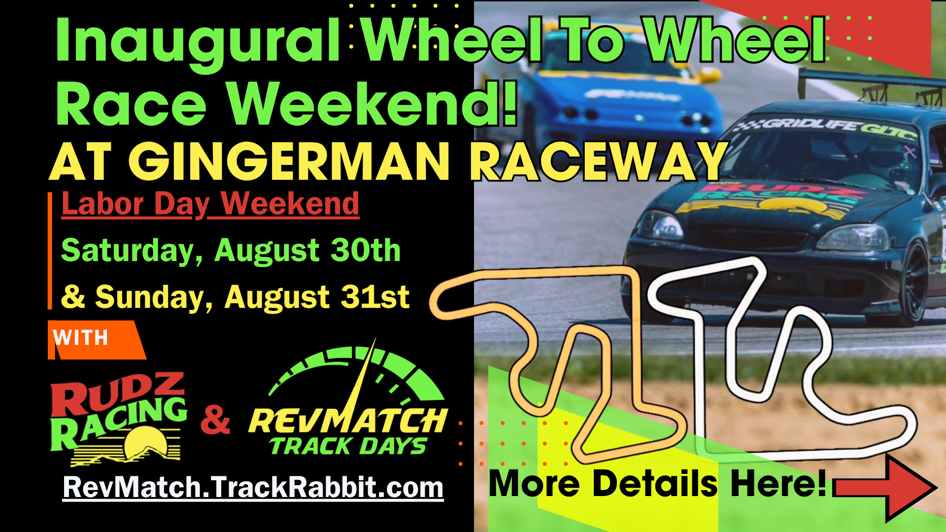 Labor Day HPDE + W2W Weekend @ Gingerman Raceway w/ Rudz Racing ...
